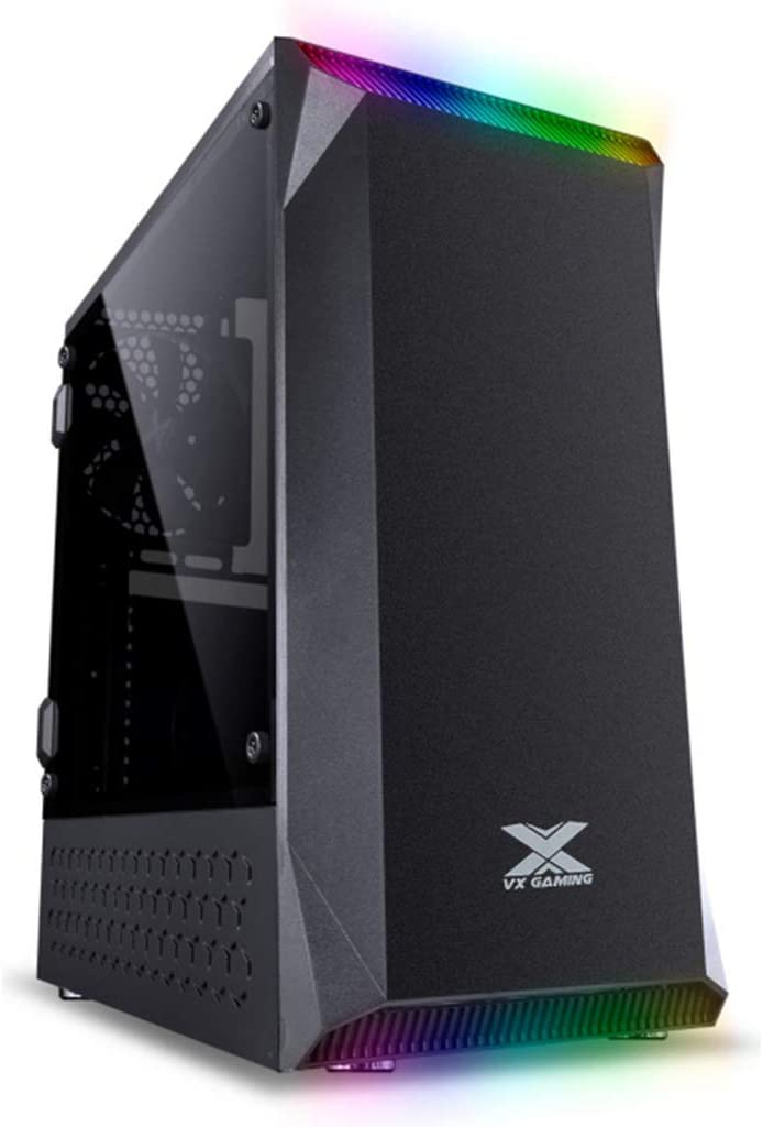 GABINETE GAMER BOREALIS PT LED RGB | Amatel